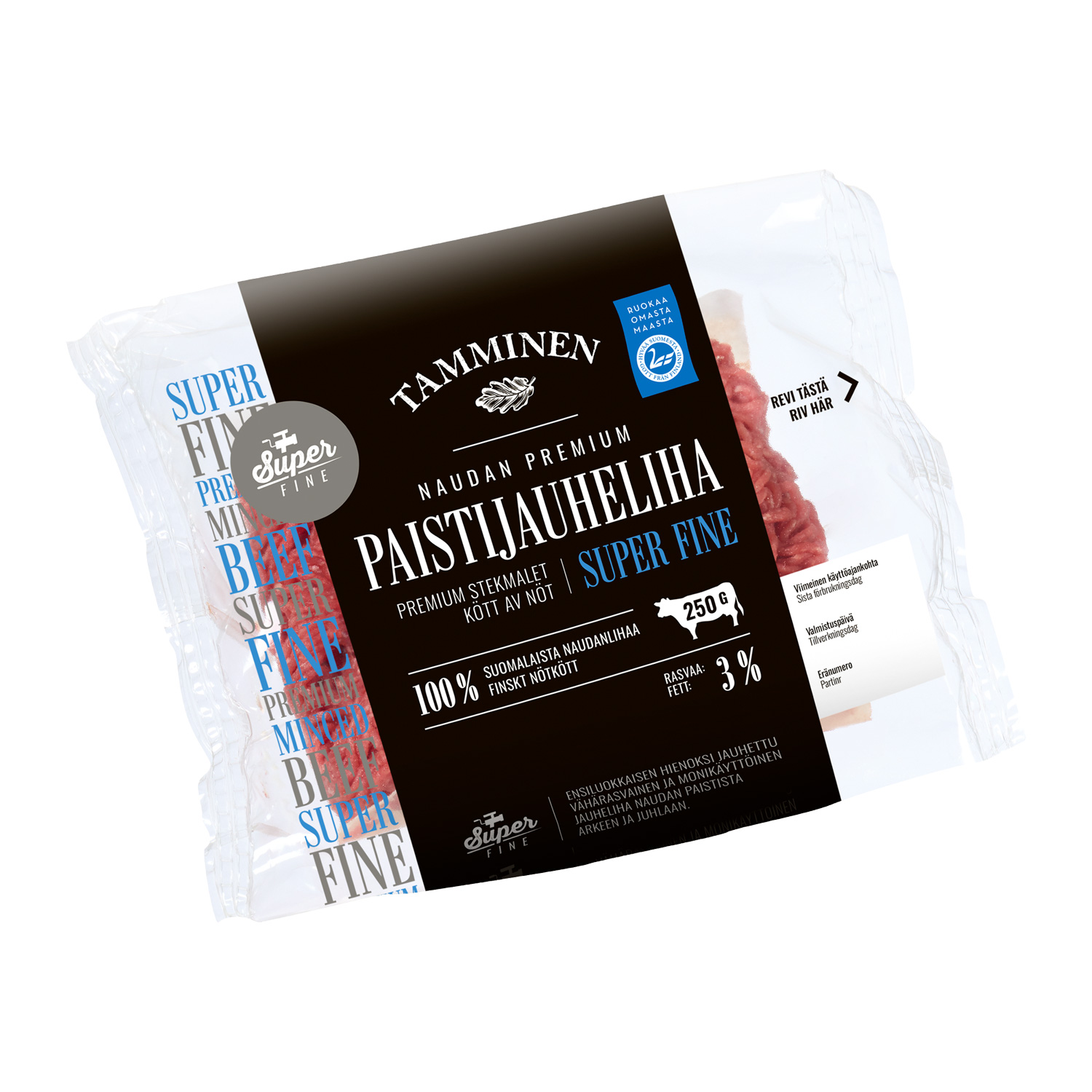 Naudan Premium paistijauheliha 3 % – Tamminen