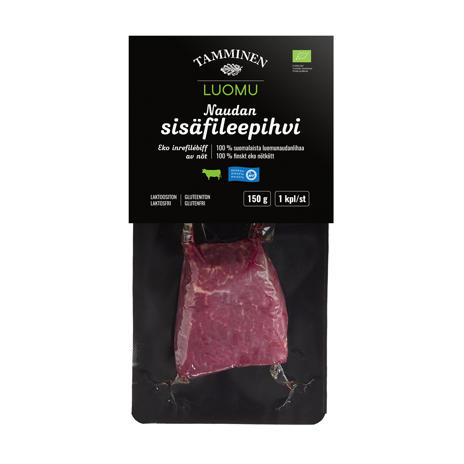 Luomu naudan sisäfileepihvi 1 kpl – Tamminen